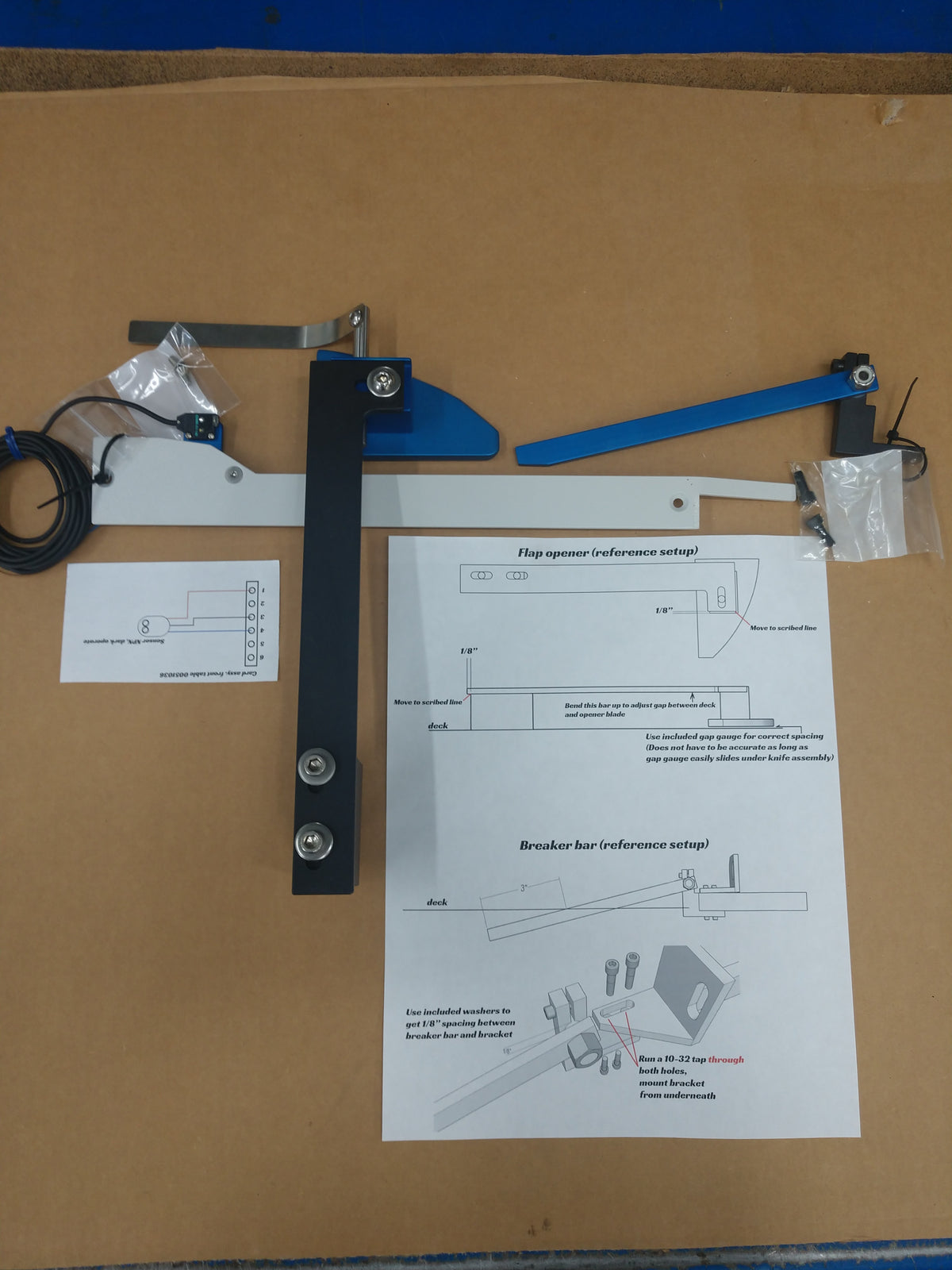 LMS Stationary Flap opener kit — Lamento Mailing Systems, Inc